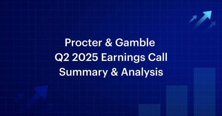 Procter & Gamble Q2 2025 Earnings Call: Summary & Analysis - Danelfin Blog